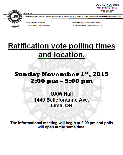 UAW Local 2075 : Home screen Archive